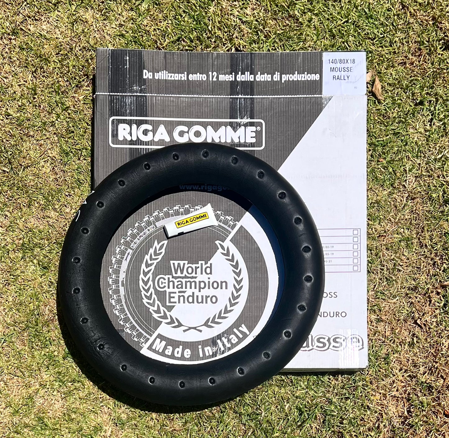 Rear motorcycle mousses for Rally or Offroad racing – Riga Gomme